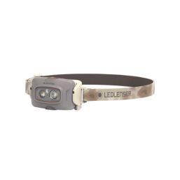 LEDlenser HF4R Signature Rechargeable LED Head Torch Sand 600lm - Screwfix