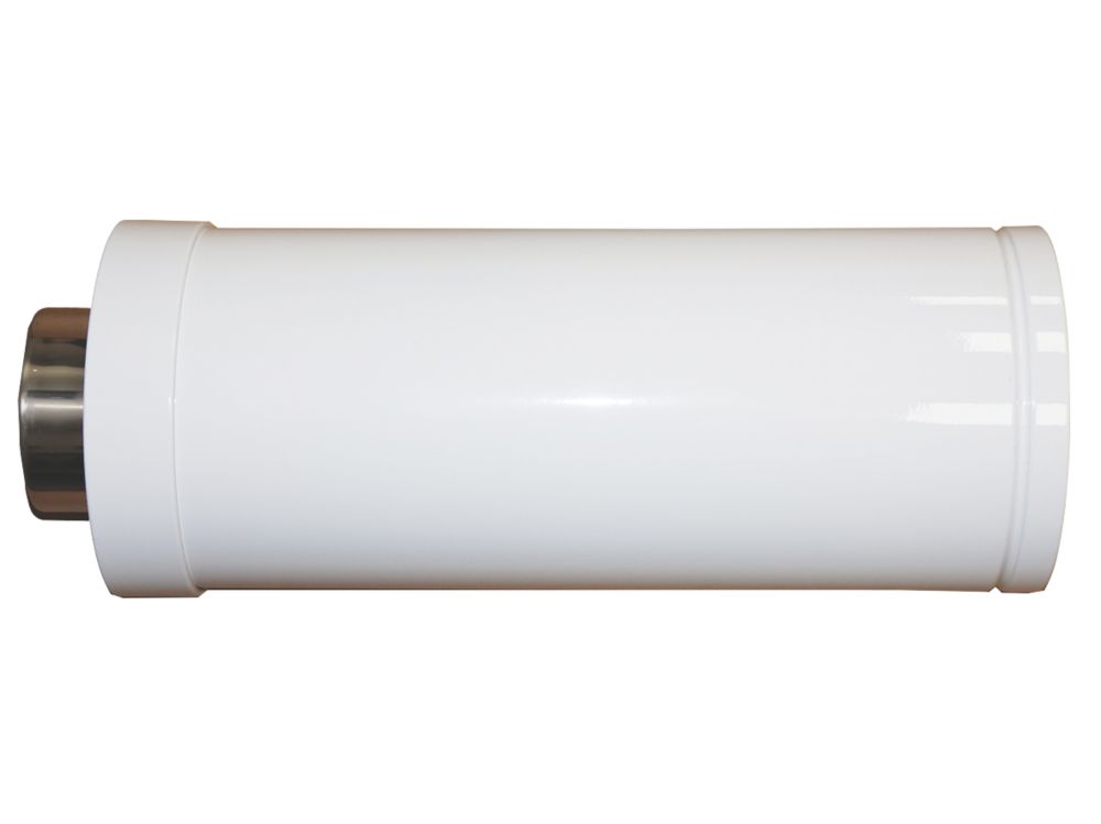Grant White Balanced Vertical Flue Extension 180mm x 450mm - Screwfix