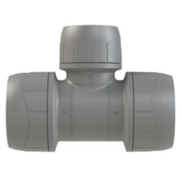 PolyPlumb Enhanced Plastic Push-Fit Reducing Tee 22mm x 22mm x 15mm ...