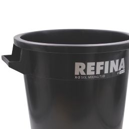 Refina Plastic Mixing Tub Black 50Ltr - Screwfix