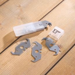 Forge Steel Hooked Knife Blade 10 Pack - Screwfix