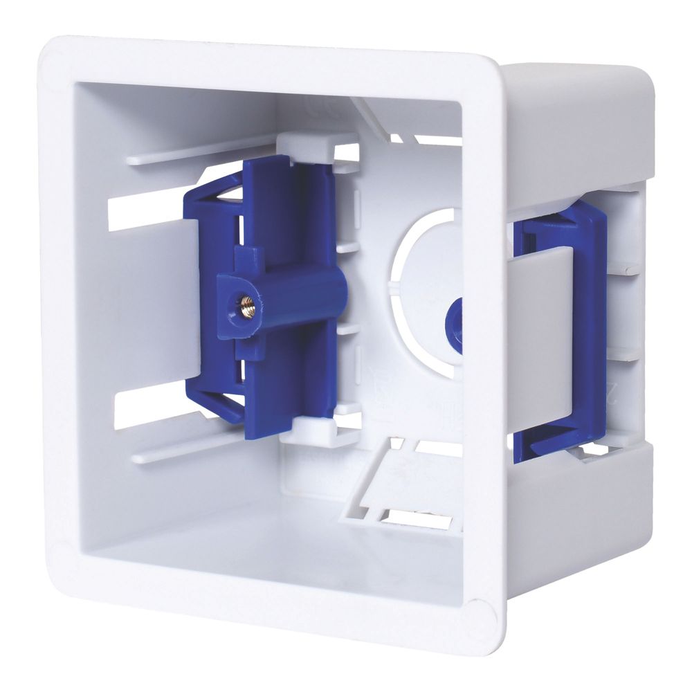 Essentials 1-Gang Dry Lining Back Box 45mm 5 Pack - Screwfix
