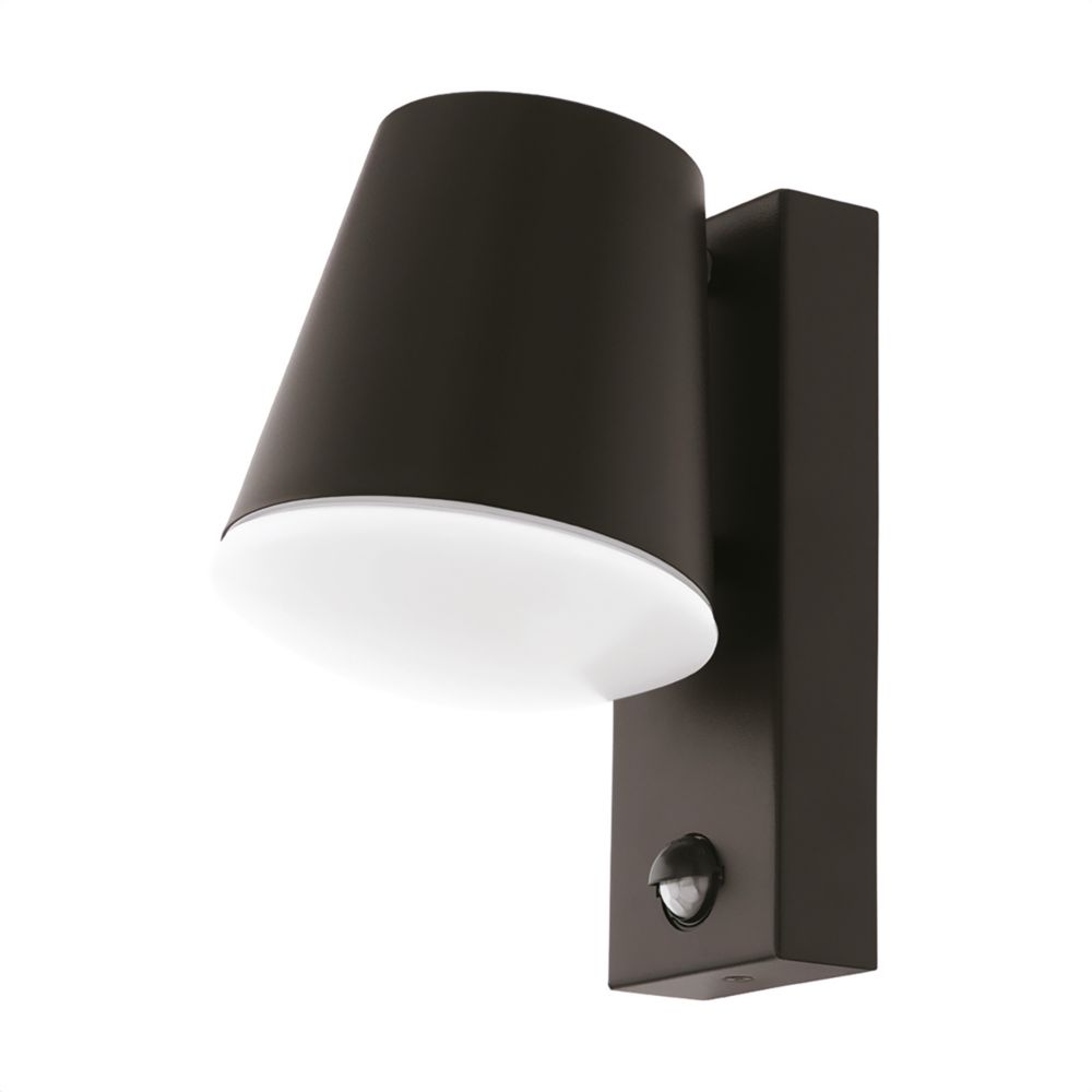 Eglo Caldiero Outdoor Wall Light With PIR Sensor Black - Screwfix