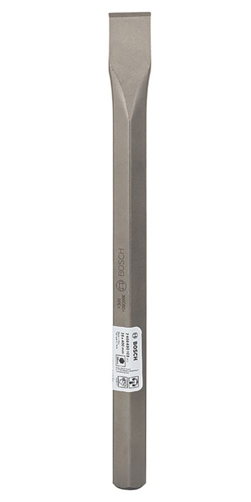 Bosch Hex Shank Flat Chisel 36 x 400mm | SDS Chisels | Screwfix.com