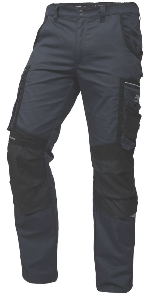 Puma Precision X Work Trousers Grey 30" W 30" L - Screwfix