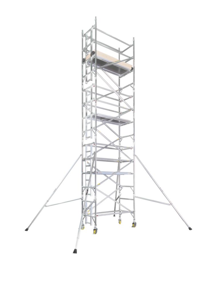 Boss 850 Ladderspan 3T Single Depth Top Grade Aluminium Tower 0.6m x 1 ...