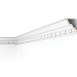 Egg & Dart Coving 80mm x 2m 6 Pack - Screwfix
