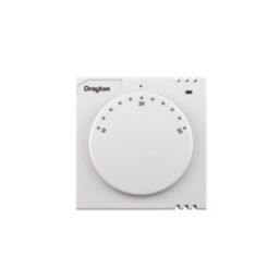 Drayton RTS2 1-Channel Wired Room Thermostat - Screwfix