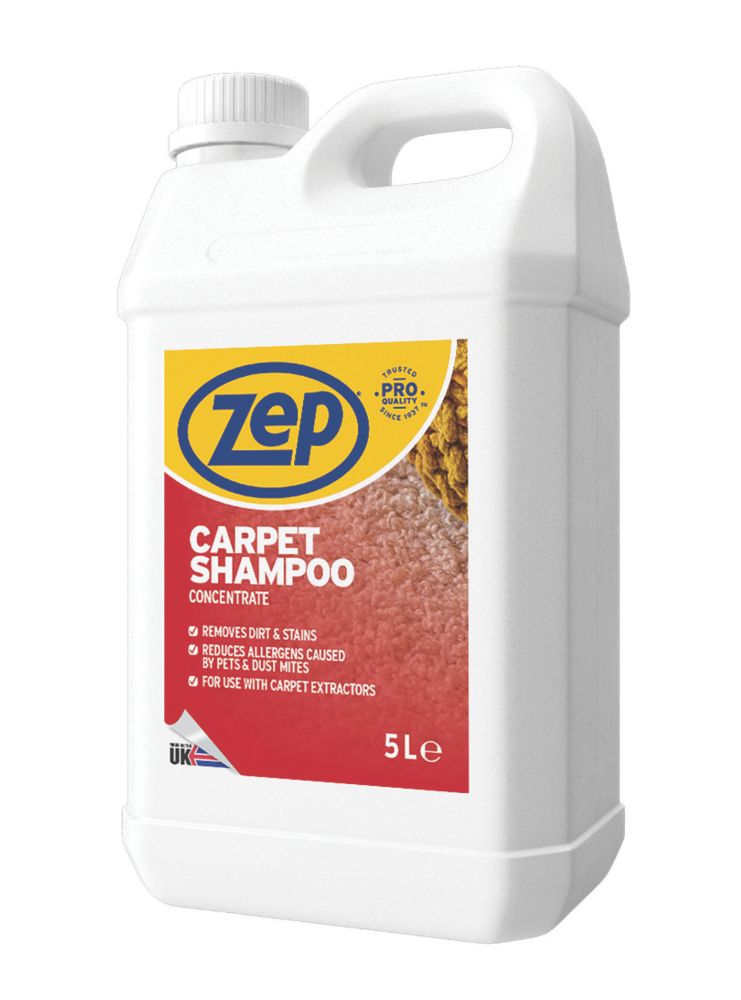 Zep Carpet Shampoo Concentrate 5Ltr | Carpet Cleaning | Screwfix.com