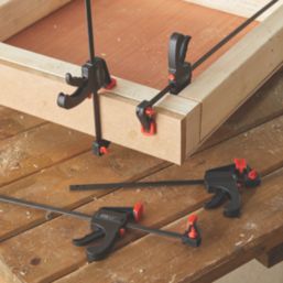 Forge Steel Bar Clamp Set 4 Pieces - Screwfix
