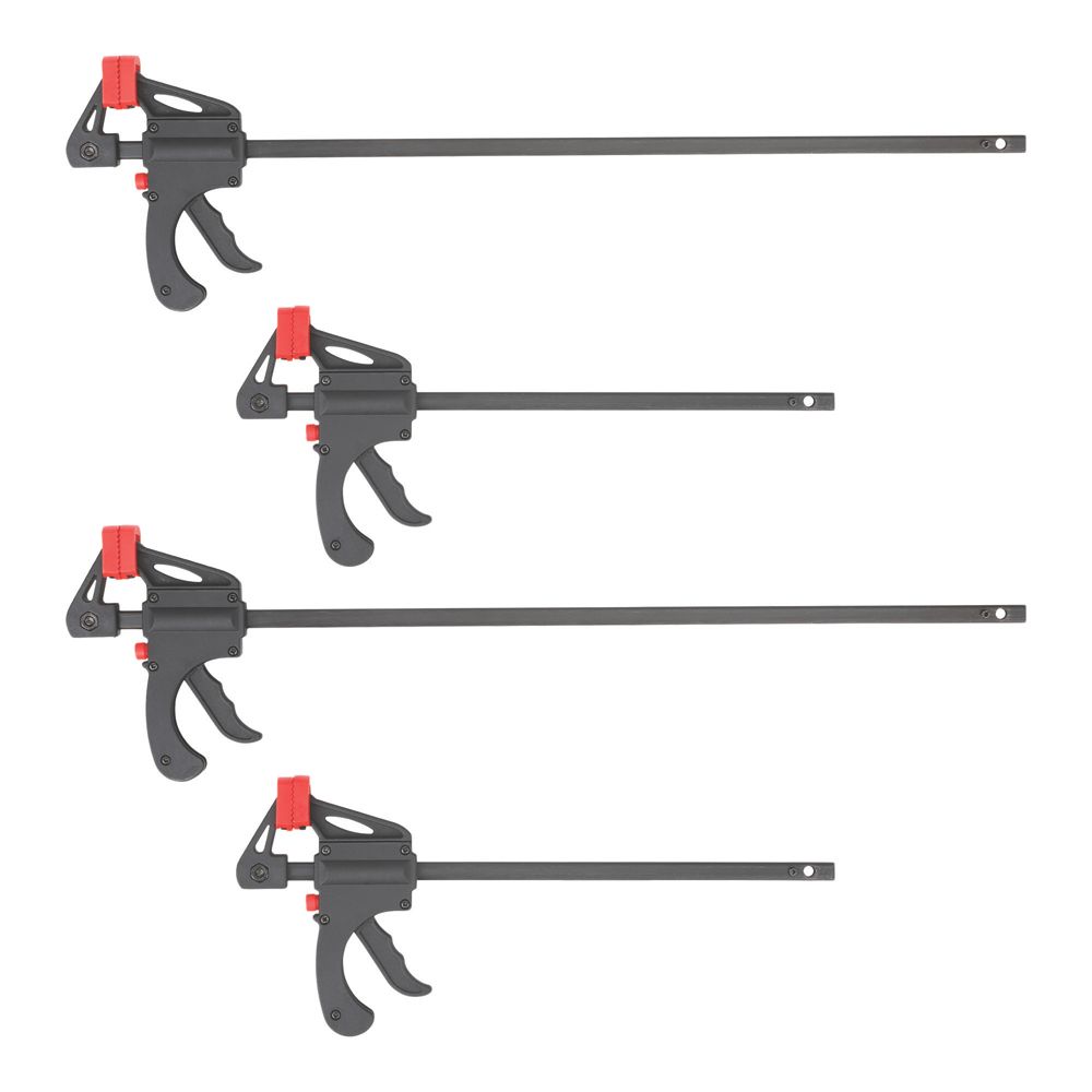 Forge Steel Bar Clamp Set 4 Pieces - Screwfix