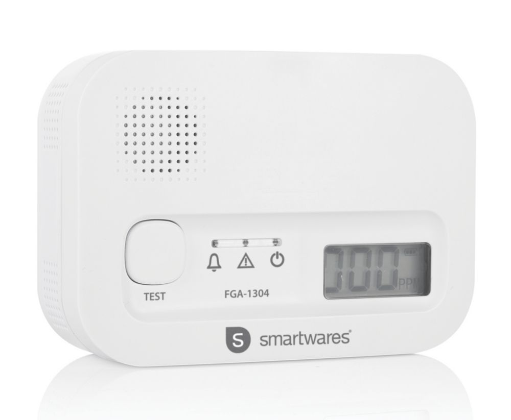 Smartwares FGA-13041 Battery Standalone Digital Carbon Monoxide Alarm ...
