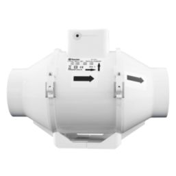 Xpelair XIMX100+T 4" Axial Inline Extractor Fan with Timer 220-240V ...
