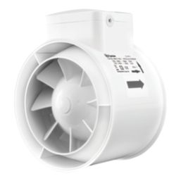 Xpelair XIMX100+T 4" Axial Inline Extractor Fan with Timer 220-240V ...