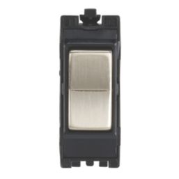 Contactum Decorative 10AX 2-Way Grid Retractive Switch Module 'Press ...