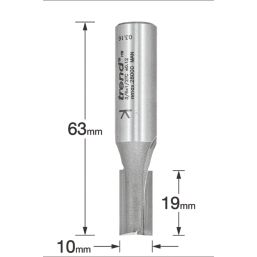 Trend 3/6X1/2TC 1/2" Straight Cutter 10mm x 19mm - Screwfix