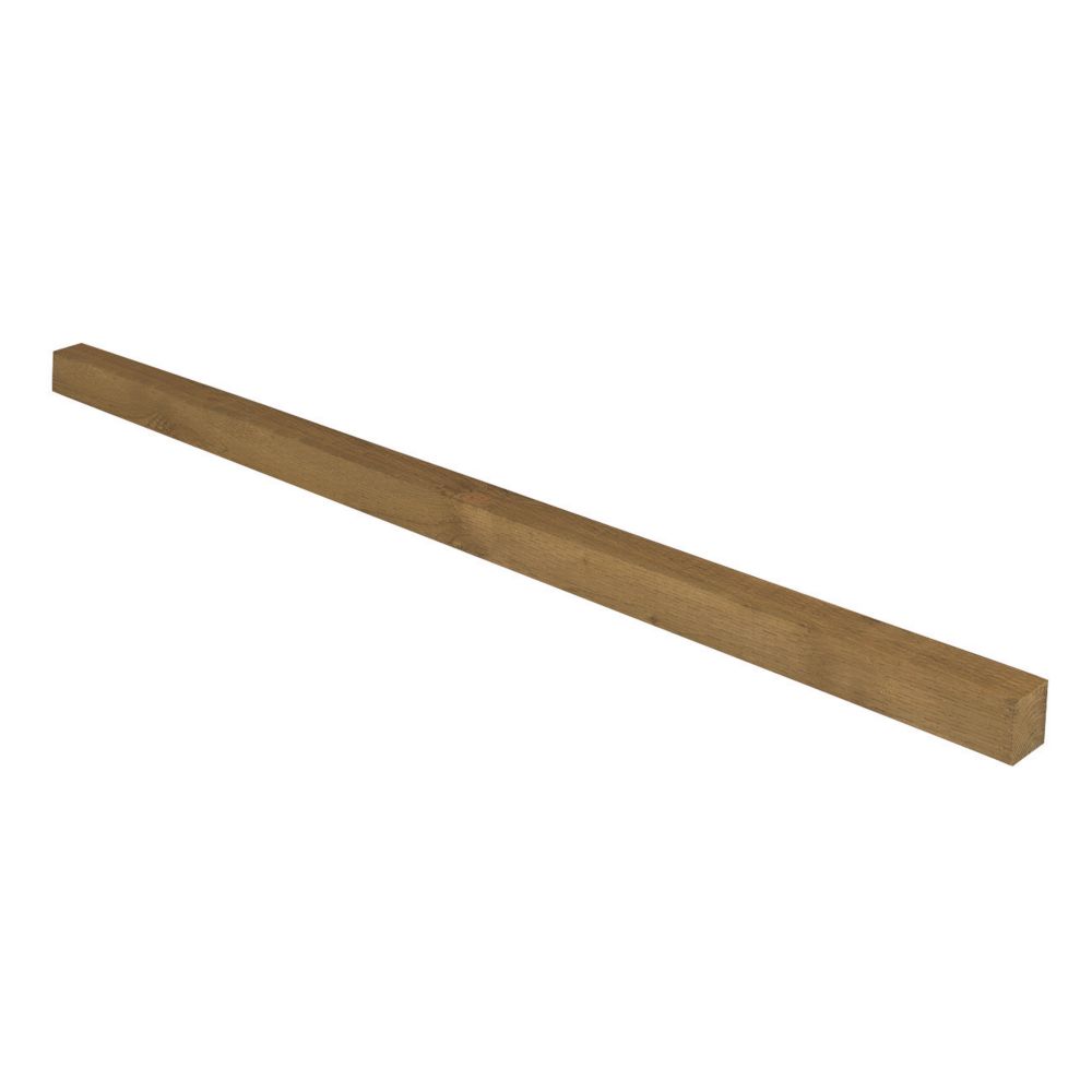 Forest Natural Timber Fence Posts 75mm x 75mm x 1800mm 5 Pack - Screwfix