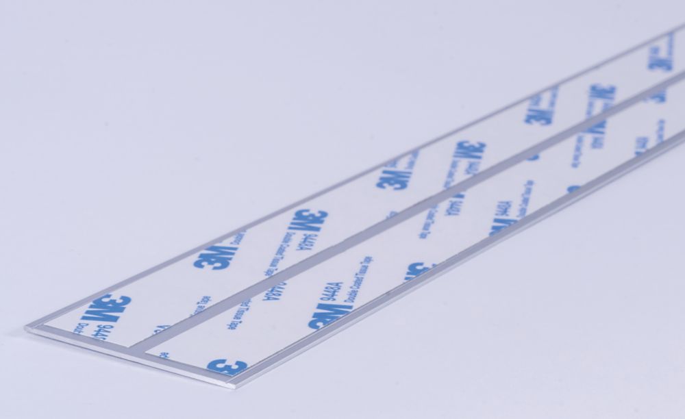 Splashwall Jointing Plate Matt Aluminium 600mm x 4mm - Screwfix