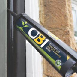 OB1 Bio-Based Multi-Surface Sealant & Adhesive Black 290ml - Screwfix