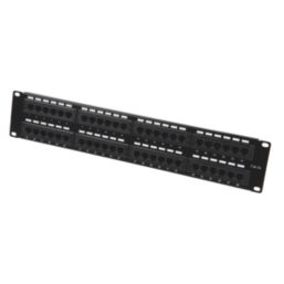Labgear Cat 5e 1U 48 Port RJ45 Patch Panel UTP 1.96" - Screwfix