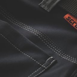 Scruffs Trade Flex Holster Work Shorts Black 34" W - Screwfix