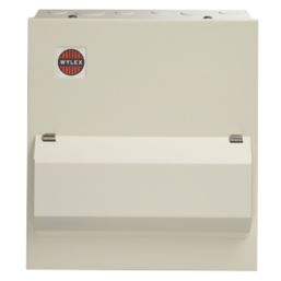 Wylex 10-Module 8-Way Part-Populated RCD Incomer Consumer Unit - Screwfix