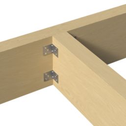 Simpson Strong-Tie Angle Brackets Galvanised 40mm x 40mm 25 Pack - Screwfix