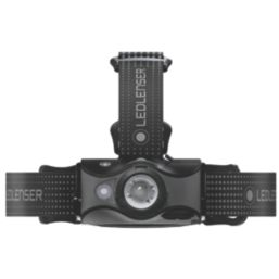LEDlenser MH7 Rechargeable LED Head Torch Black 20 - 600lm - Screwfix