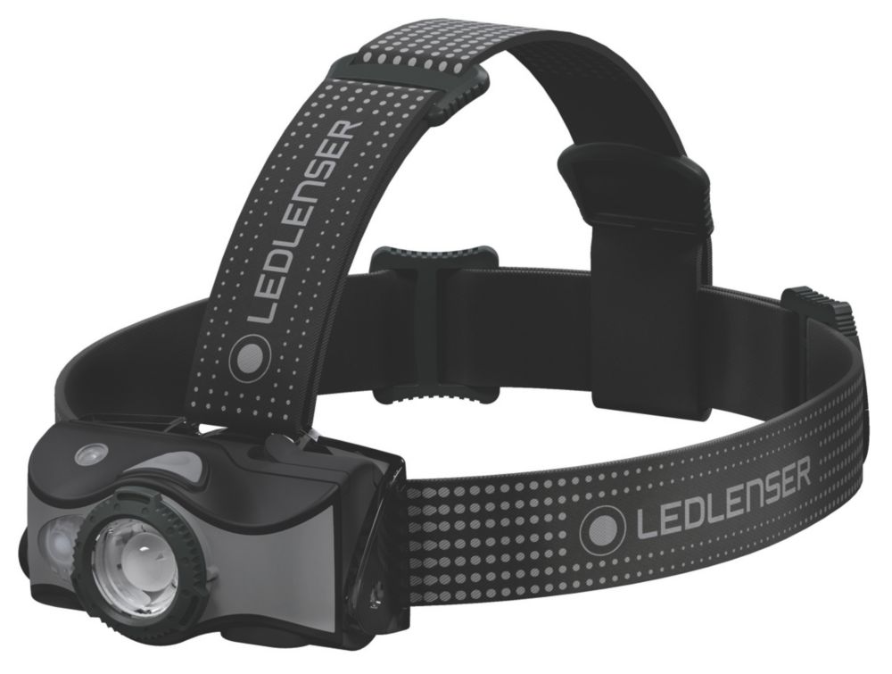 LEDlenser MH7 Rechargeable LED Head Torch Black 20 - 600lm - Screwfix
