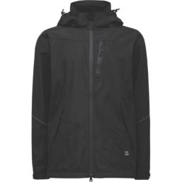 Hard Yakka Orbit Waterproof Jacket Black XX Large 46" Chest - Screwfix