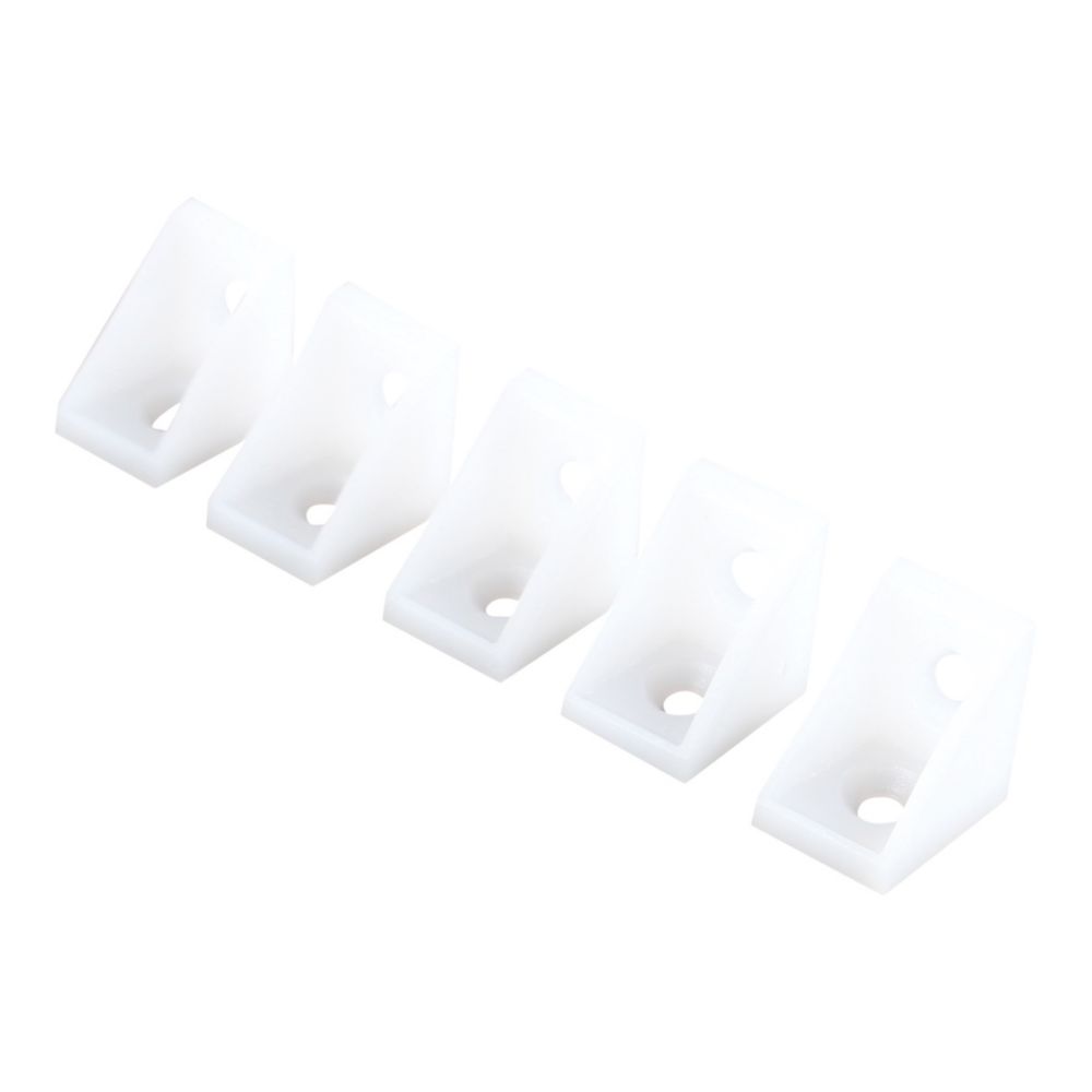 Essentials Assembly Joints White 20mm x 15mm x 20mm 100 Pack - Screwfix