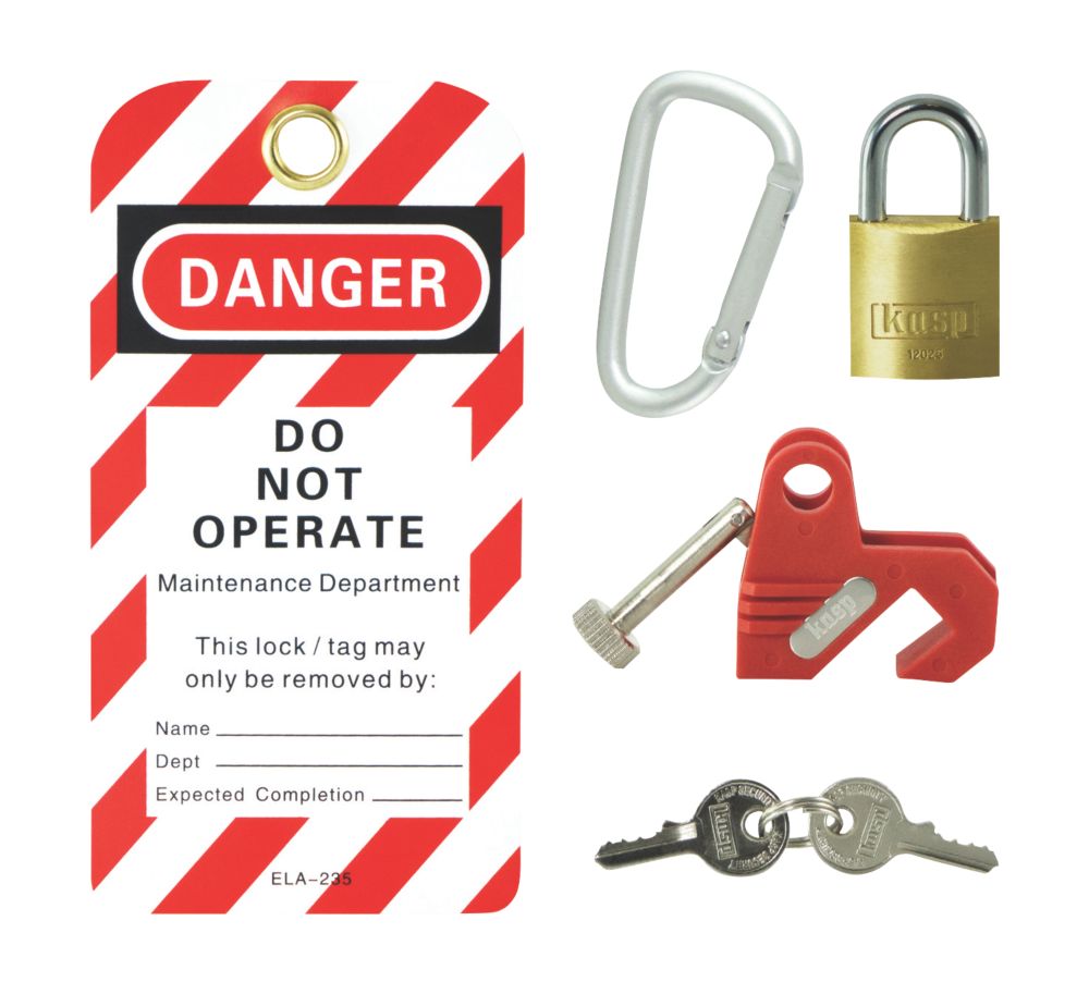 Kasp MCB Lock Off Kit | Safety Lock Offs | Screwfix.com