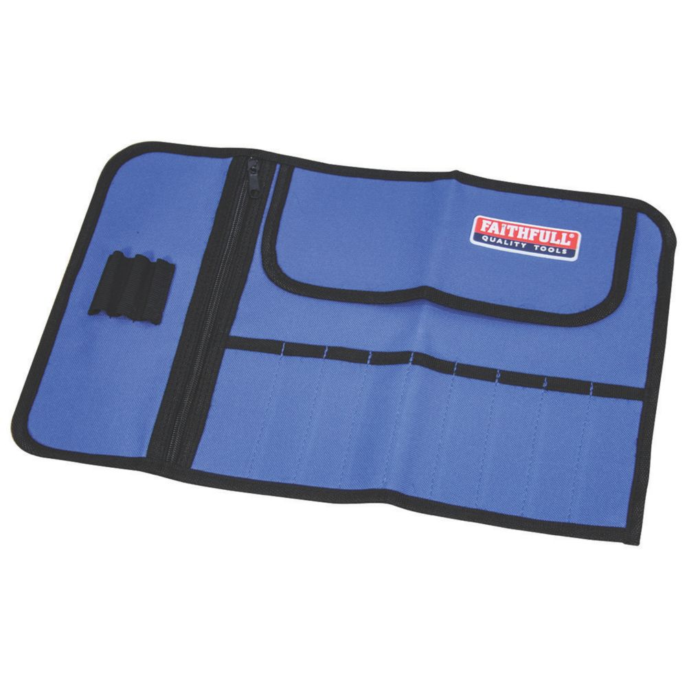 Faithfull Drill Bit Tool Storage Roll 10.6" - Screwfix