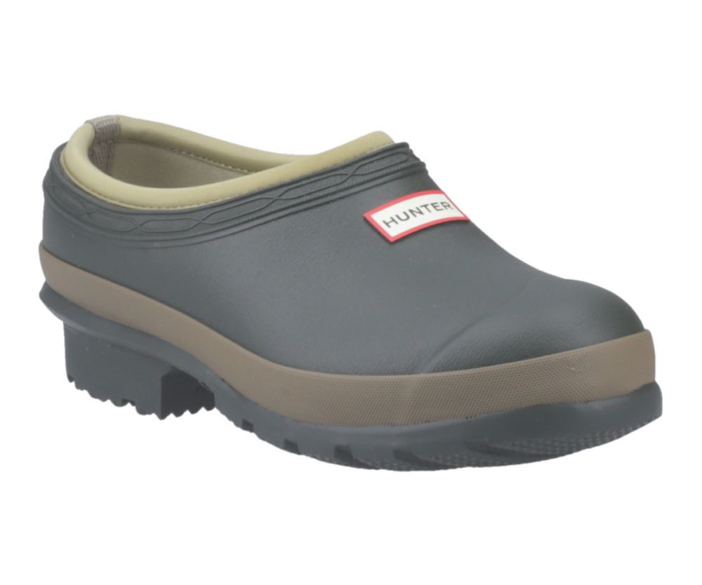 Hunter Gardener Clogs Size 7 Womens Dark Green Waterproof Slip-On Non ...