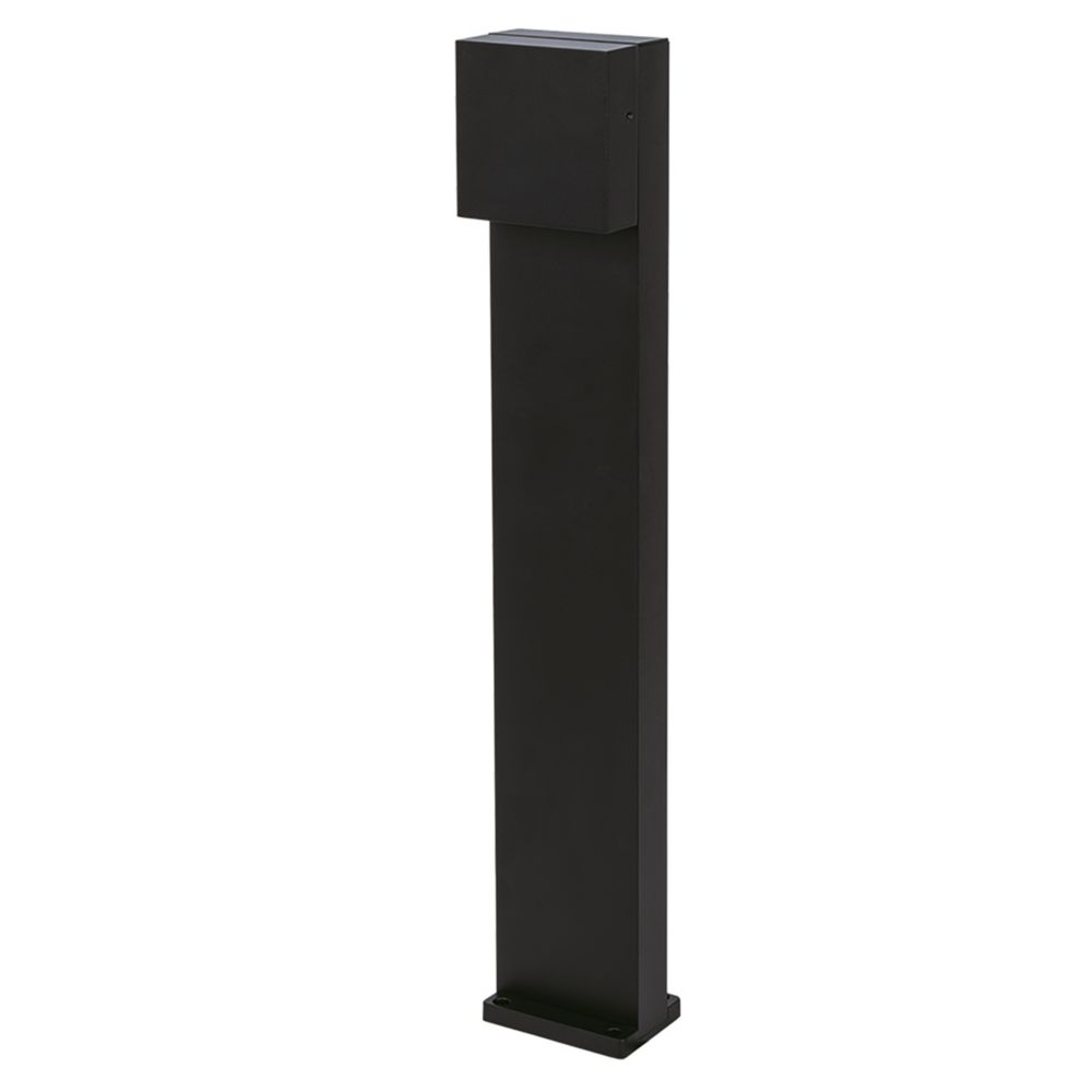 Lutec Gemini XF 650mm Outdoor LED Bollard Light Black 7.4W 500lm - Screwfix