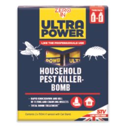 Zero In Ultra Power Insect Household Pest Killer Bomb 150ml 2 Pack ...