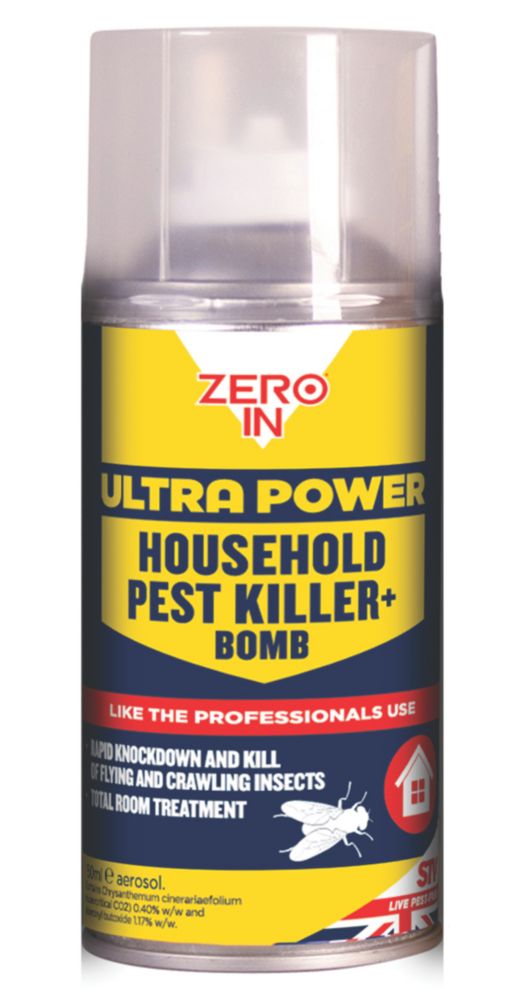 Zero In Ultra Power Insect Household Pest Killer Bomb 150ml 2 Pack ...