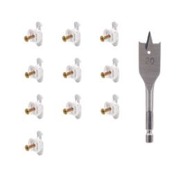 Bullfix STR-UNI-10 Universal Plasterboard Fixings 24mm x 44mm 10 Pack ...