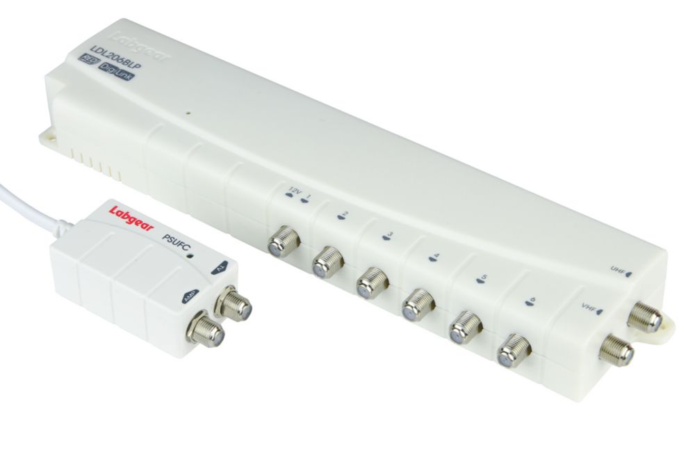 Labgear LDL206BLP 6-Way Aerial Amplifier with Bypass | Distribution ...