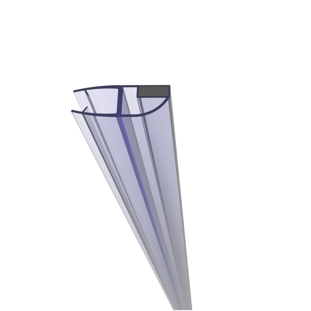 ETAL Neo Magnetic Pivot Shower Door Seal Clear 6mm x 2000mm - Screwfix