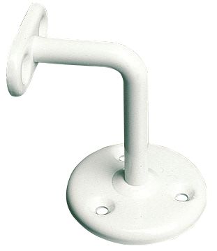 Essentials Handrail Bracket White 65mm - Screwfix