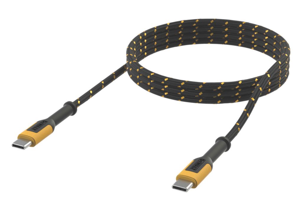 DEWALT USB-C to USB-C Charging Cable 3m - Screwfix