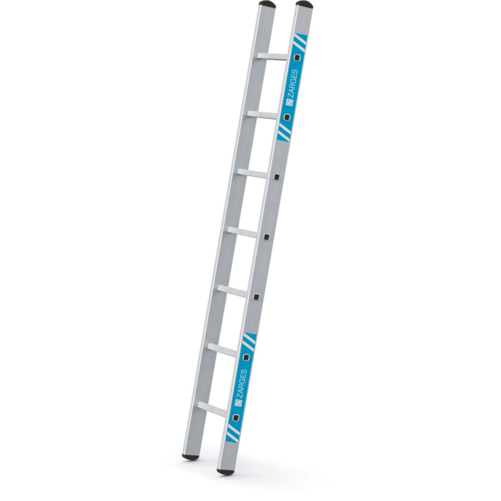 Zarges Aluminium 2.21m 7 Rung Single Section Ladder - Screwfix