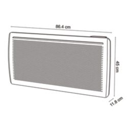 Blyss 2000W Electric Wall-Mounted Radiant Panel Heater 450mm x 864mm ...