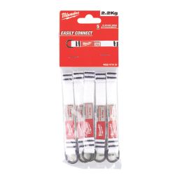 Milwaukee 4932471431 D-Ring Tool Lanyard Web Attachment 5 Pack - Screwfix