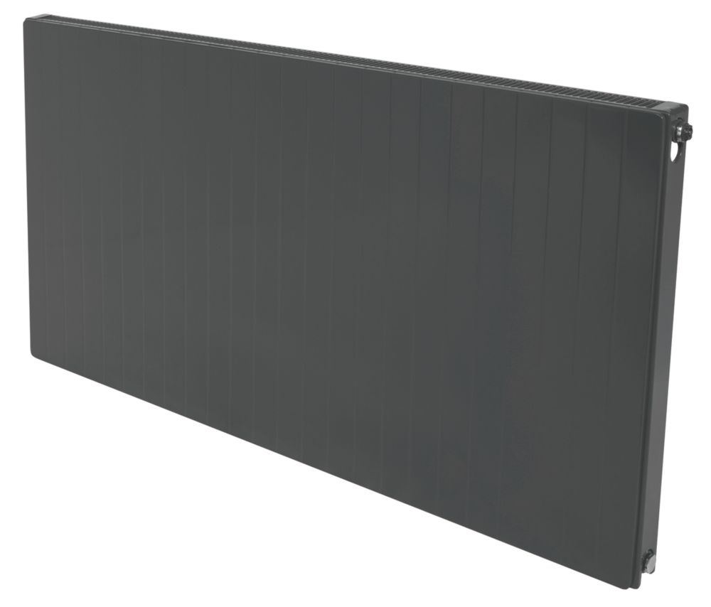 Stelrad 600mm x 1100mm 3143BTU Grey Type 11 Convector Radiator - Screwfix