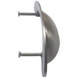 Essentials Shell Handles 64mm Matt Chrome - Screwfix