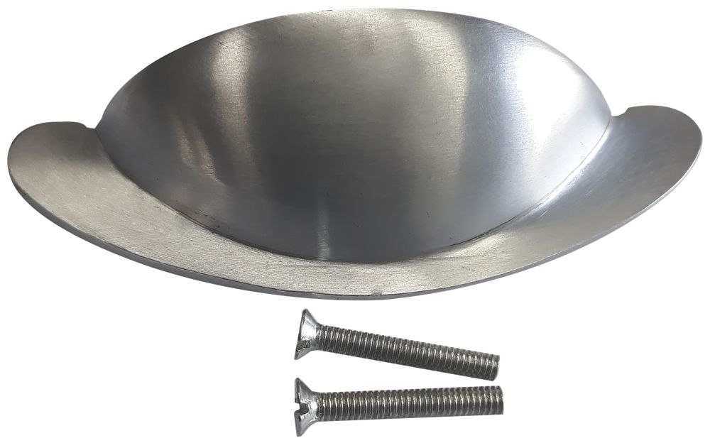 Essentials Shell Handles 64mm Matt Chrome - Screwfix