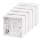 1 Gang Surface Pattress Back Boxes | Wiring Accessories | Screwfix