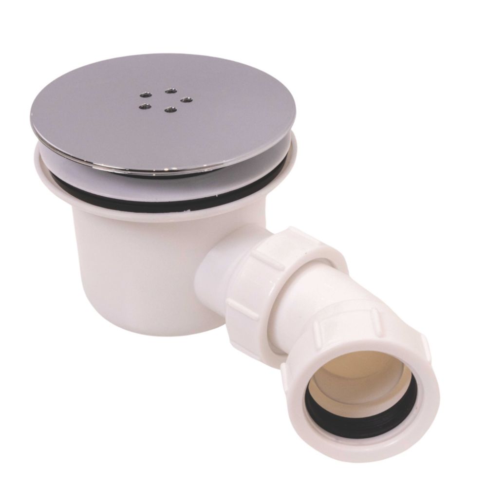 ETAL Shower Waste Chrome 90mm - Screwfix